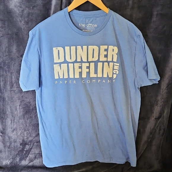 Ripple Junction | Shirts | Ripple Junction Blue Dunder Mifflin Tee ...